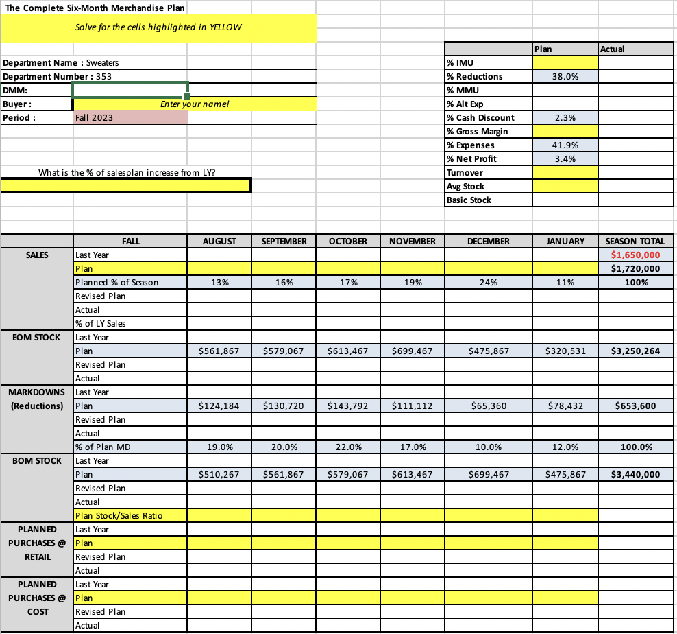 Solved What is highlighted in BLUE is provided for you, you | Chegg.com