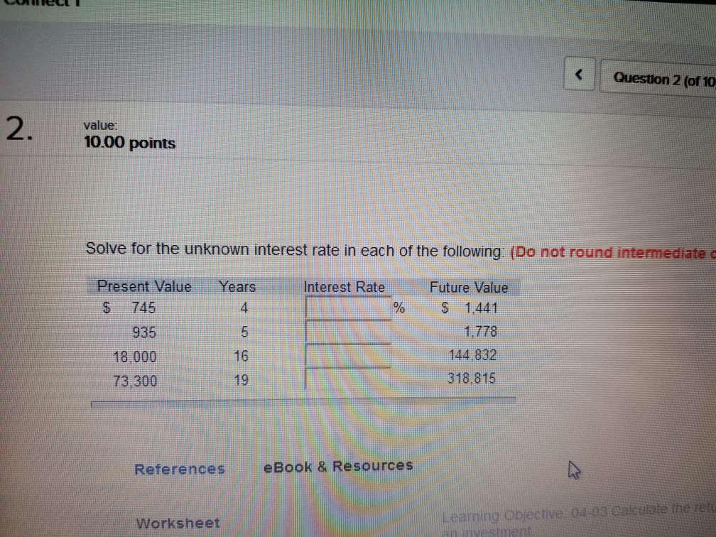 Solved Question 2 (of 10 2. 10100 points value: Solve for | Chegg.com