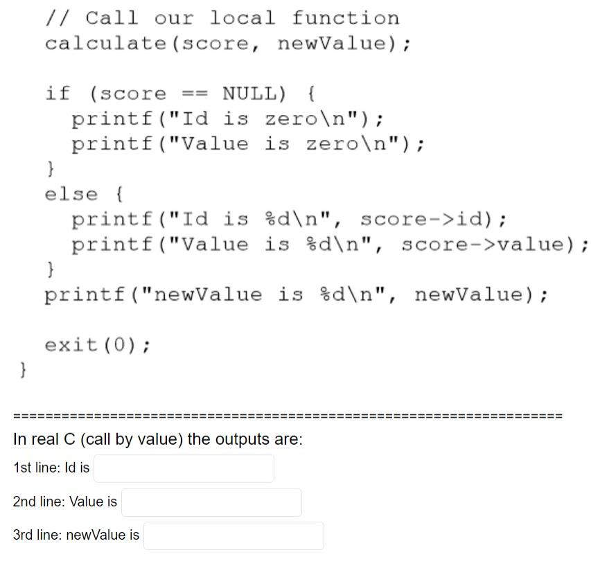 Solved We are evaluating call by properties here in this | Chegg.com
