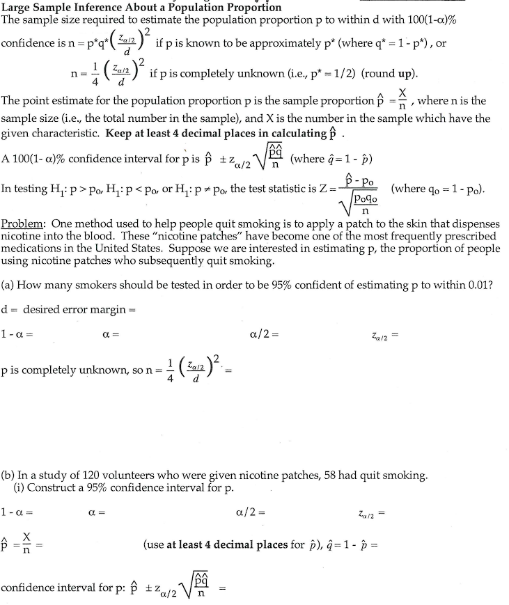 Solved d 4 Large Sample Inference About a Population | Chegg.com