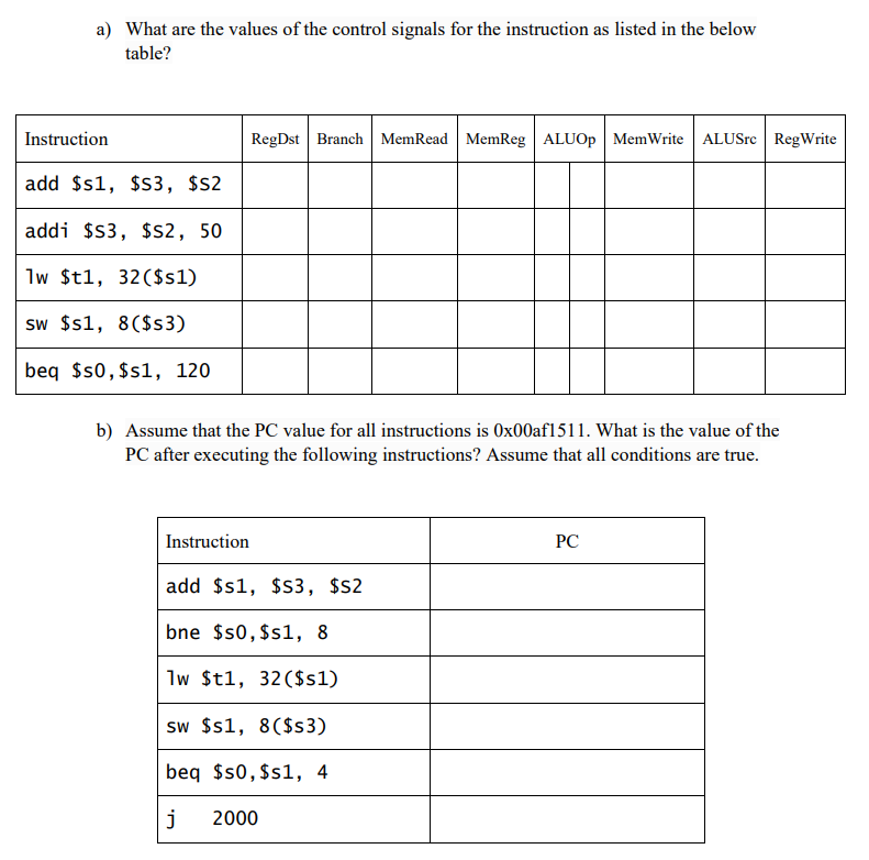 Solved Q16) Given the following full datapath of a simple | Chegg.com