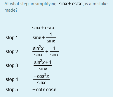Solved What is equivalent expression to secx-cosx a. tanx | Chegg.com