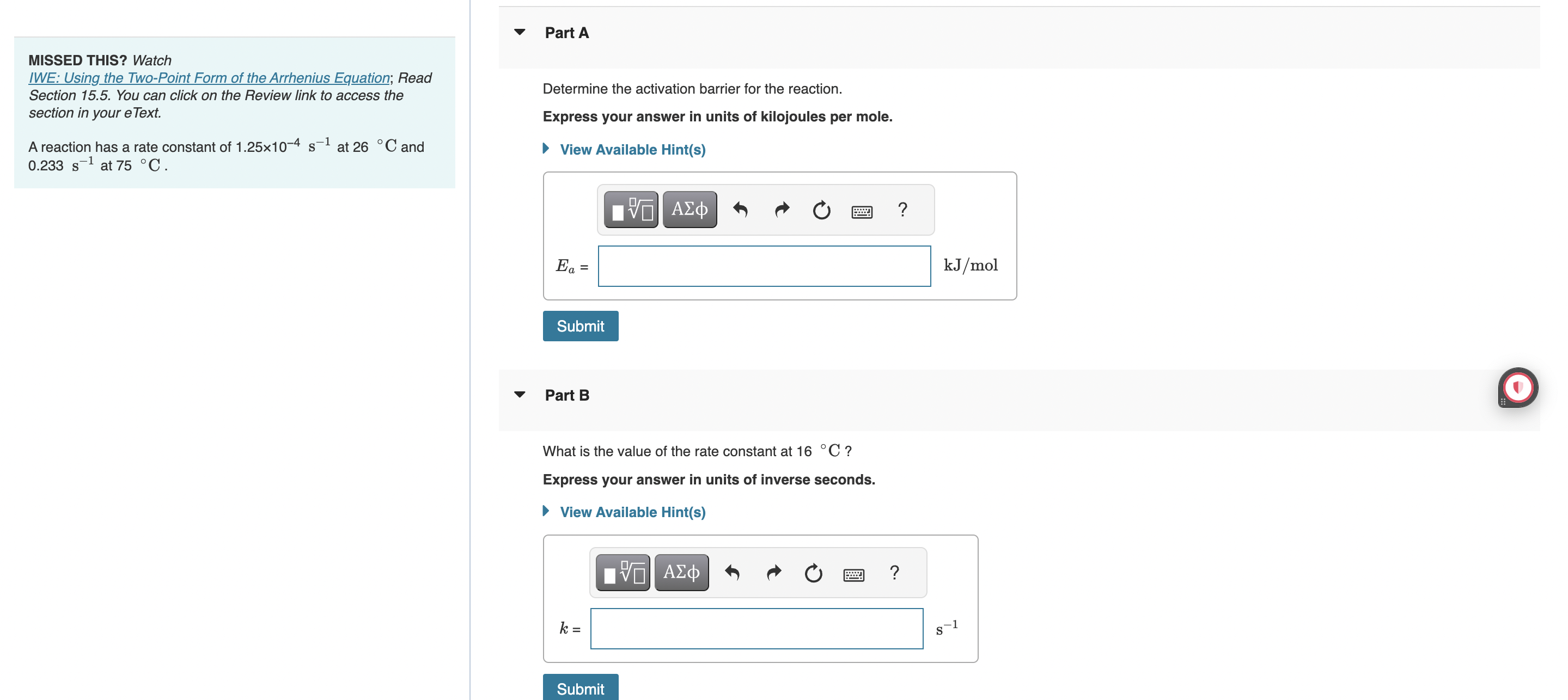 Solved MISSED THIS? Watch IWE: Using the Two-Point Form of | Chegg.com