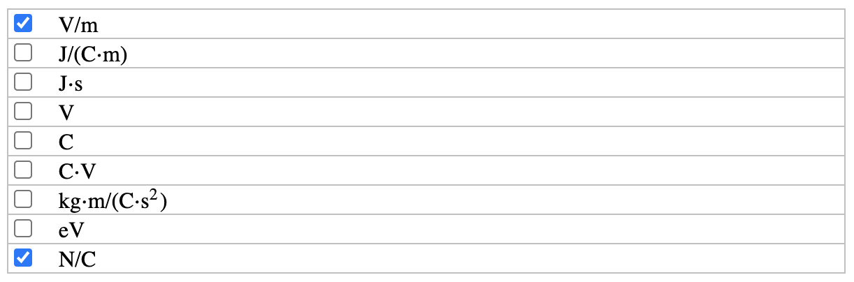 Solved There are multiple ways to write correct units for | Chegg.com