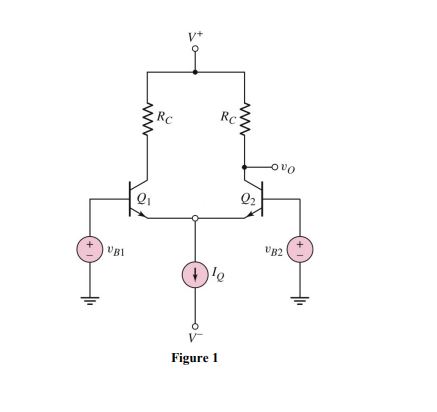 Solved Figure 11. Design a single-output BJT differential | Chegg.com