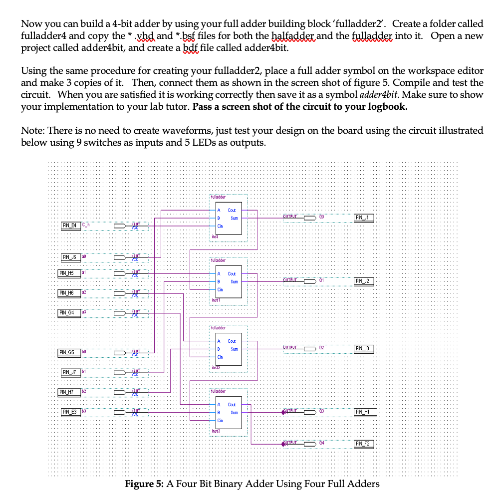 1. Binary Full adder 1.1 Full Adder Using Basic Logic | Chegg.com