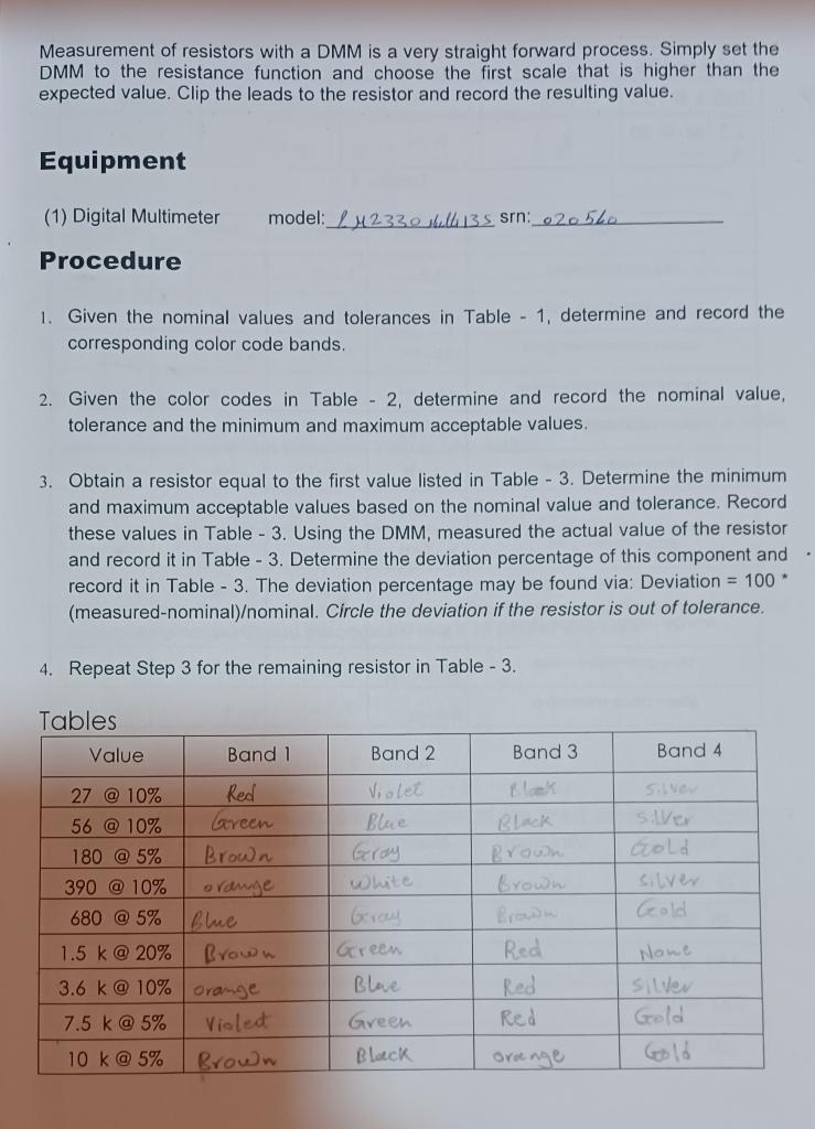 Solved Complete the tables and answer the questions in the | Chegg.com