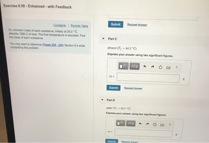 Solved ercise 6.50-Enhanced-with Feedback Part A An | Chegg.com