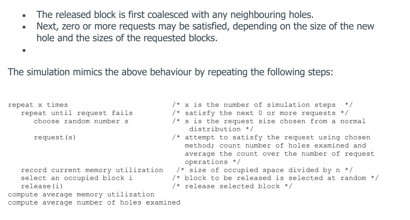 The objective is to create a simulation that compares | Chegg.com