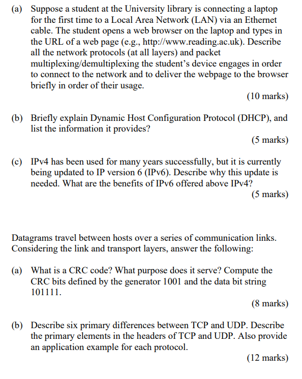 Solved (a) Suppose a student at the University library is | Chegg.com
