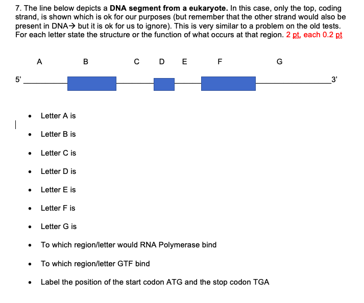 Solved 7. The line below depicts a DNA segment from a | Chegg.com