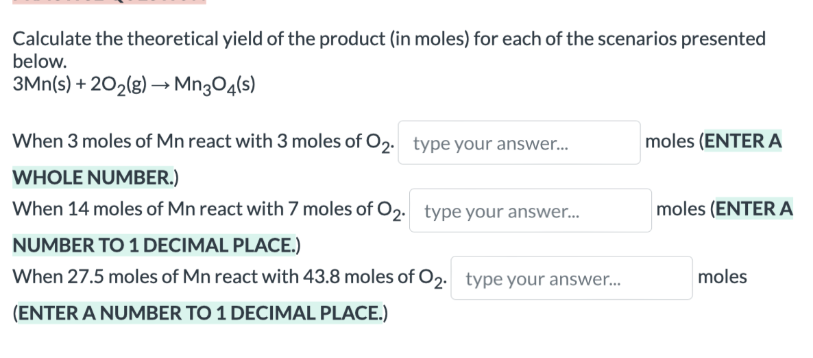 Solved Calculate the theoretical yield of the product (in | Chegg.com