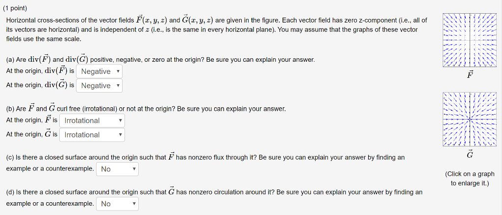 Horizontal cross-sections of the vector fields F(x, | Chegg.com