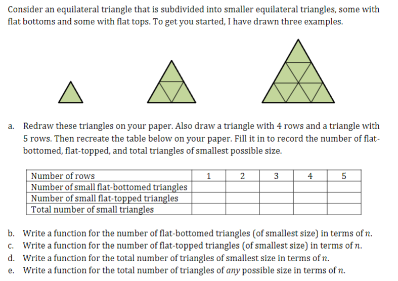 Consider an equilateral triangle that is subdivided | Chegg.com
