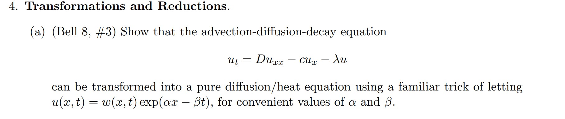 Solved Transformations and Reductions.(a) (Bell 8, ﻿#3) | Chegg.com