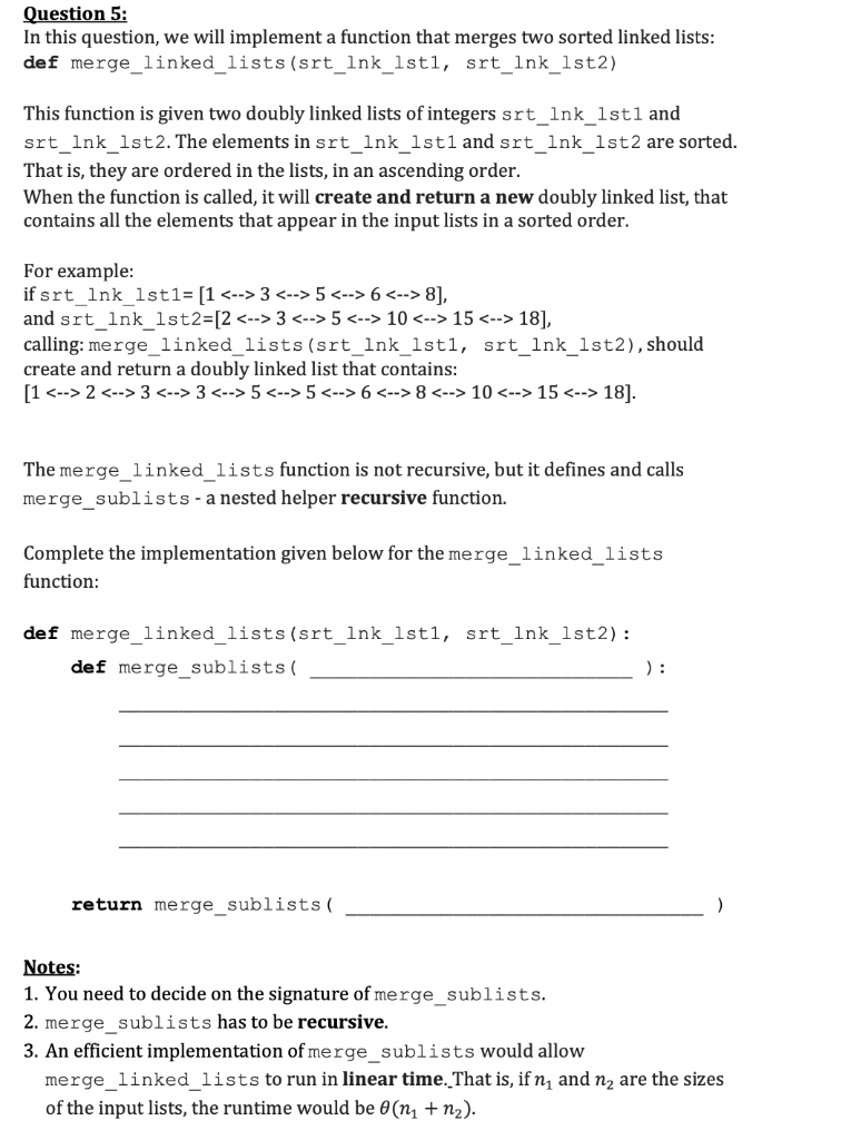 Solved Question 5: In this question, we will implement a | Chegg.com