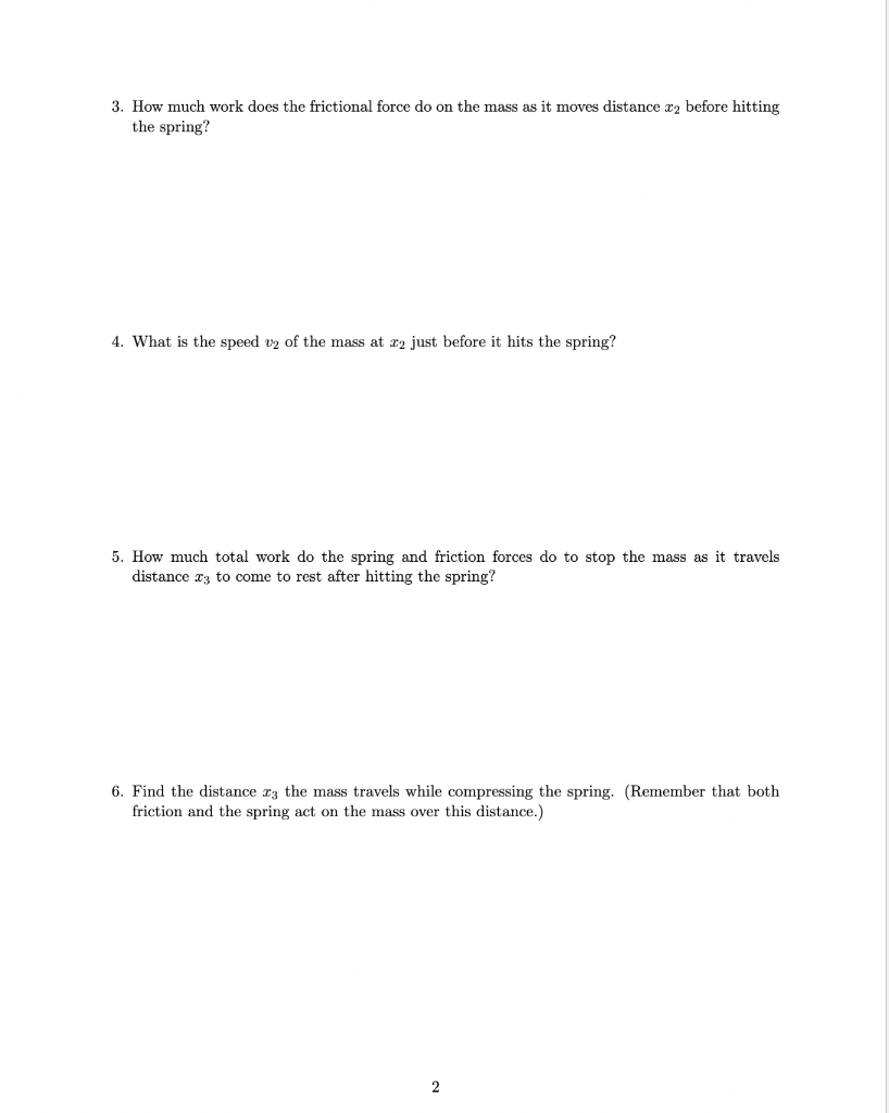 Solved Recitation 5-Work and Energy PHYS 2350 (601, 602, | Chegg.com