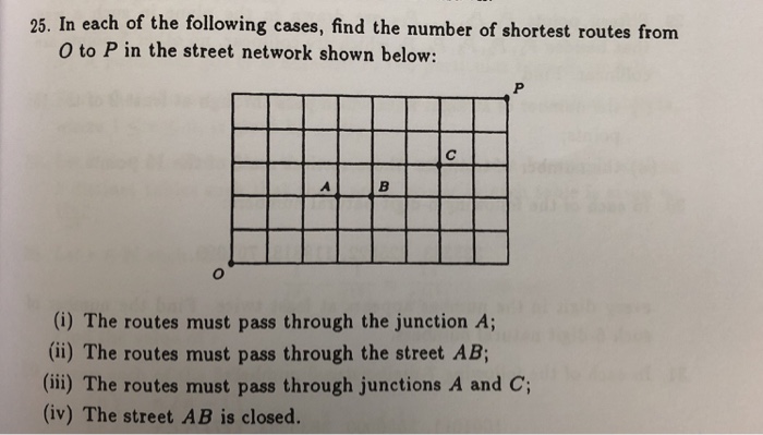 Solved 25. In each of the following cases, find the number | Chegg.com