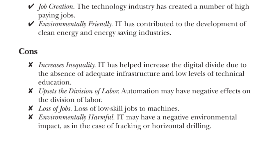 Solved Debate—Impact of Technology The advent of new | Chegg.com