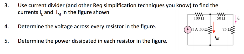 Solved 3. Use current divider (and other Req simplification | Chegg.com