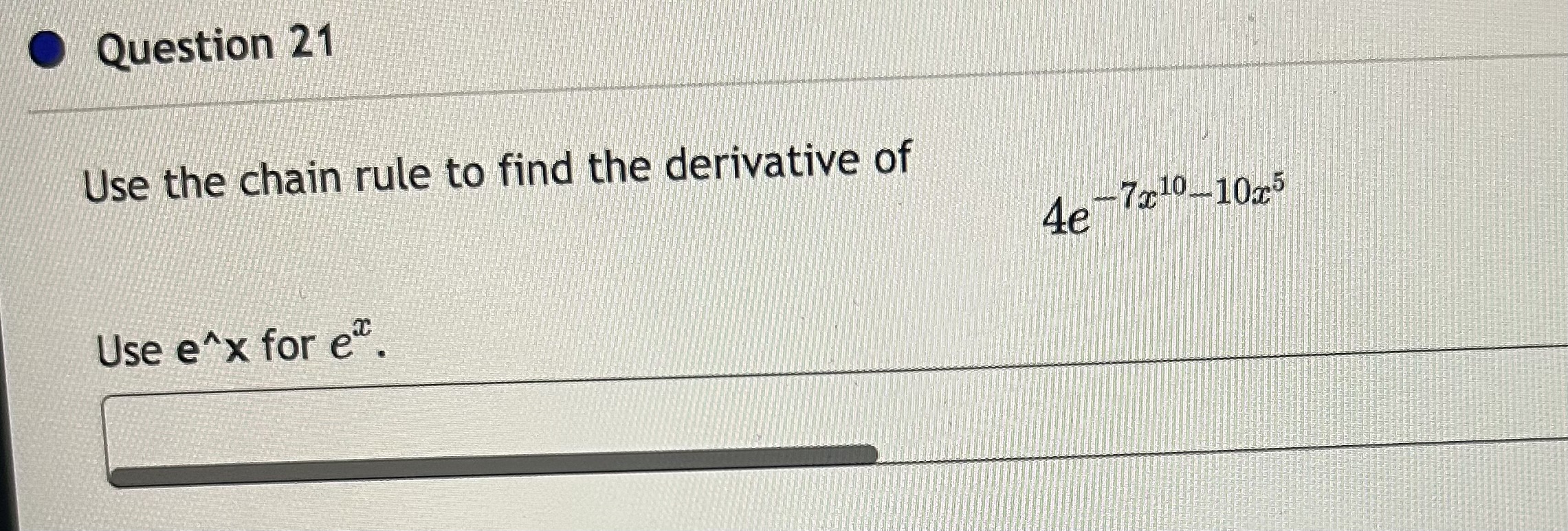 Solved Use the chain rule to find the derivative of | Chegg.com