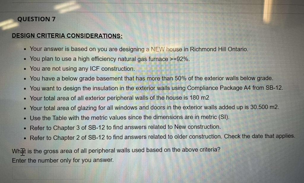 Solved DESIGN CRITERIA CONSIDERATIONS: - Your answer is | Chegg.com