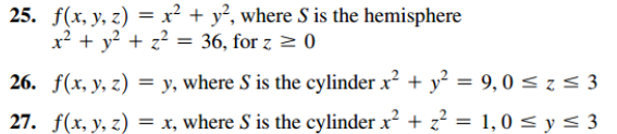 Solved 25-28. Surface integrals using a parametric | Chegg.com