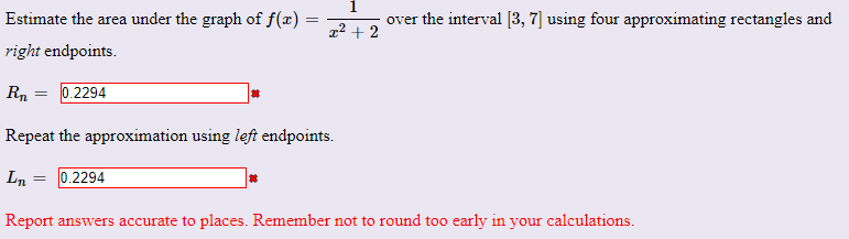 Solved Estimate the area under the graph of f(x) over the | Chegg.com