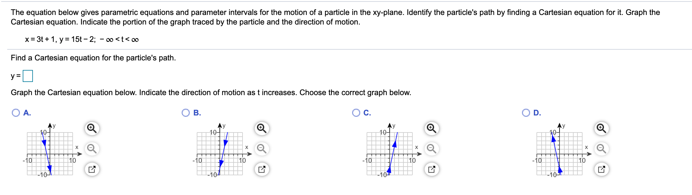 Solved Given Parametric Equations And Parameter Intervals 