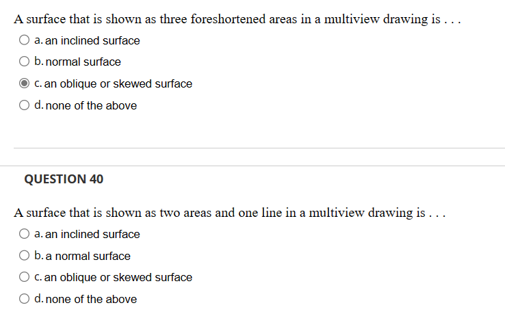 Solved A surface that is shown as three foreshortened areas | Chegg.com