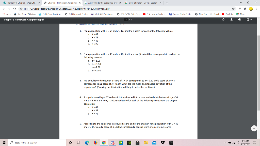 Solved Homework Chapter 5 (ASSIGNM X Chapter 5 Homework | Chegg.com
