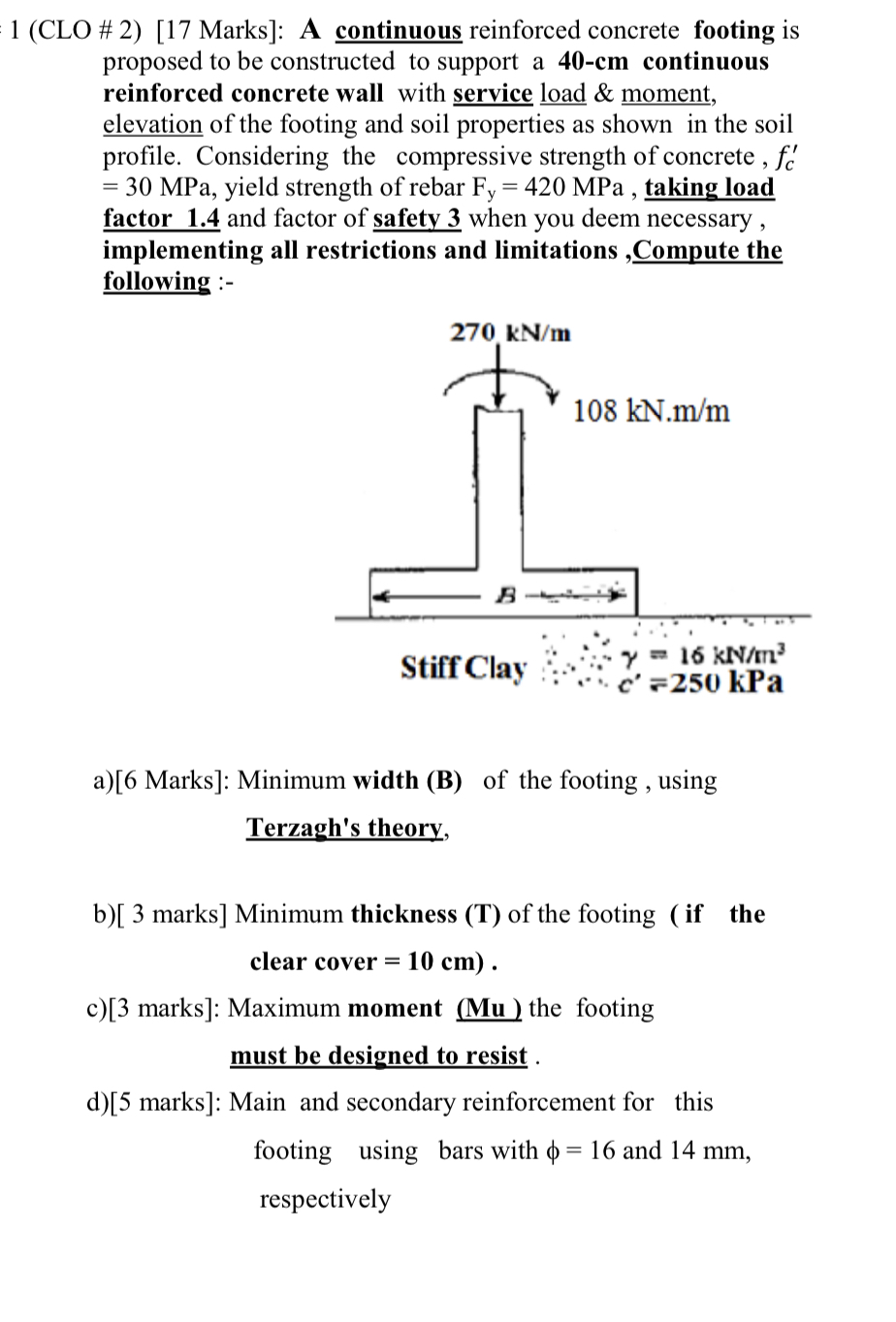 Solved 1 (CLO \# 2) [17 ﻿Marks]: A continuous reinforced | Chegg.com