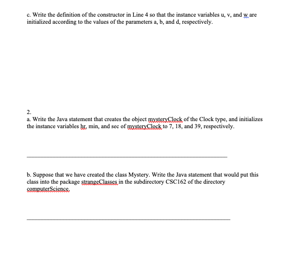 Solved Name Csc 162 Classes And Objects Hw 1 1 Consider The