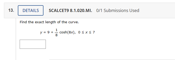 Solved Find the exact length of the curve. | Chegg.com