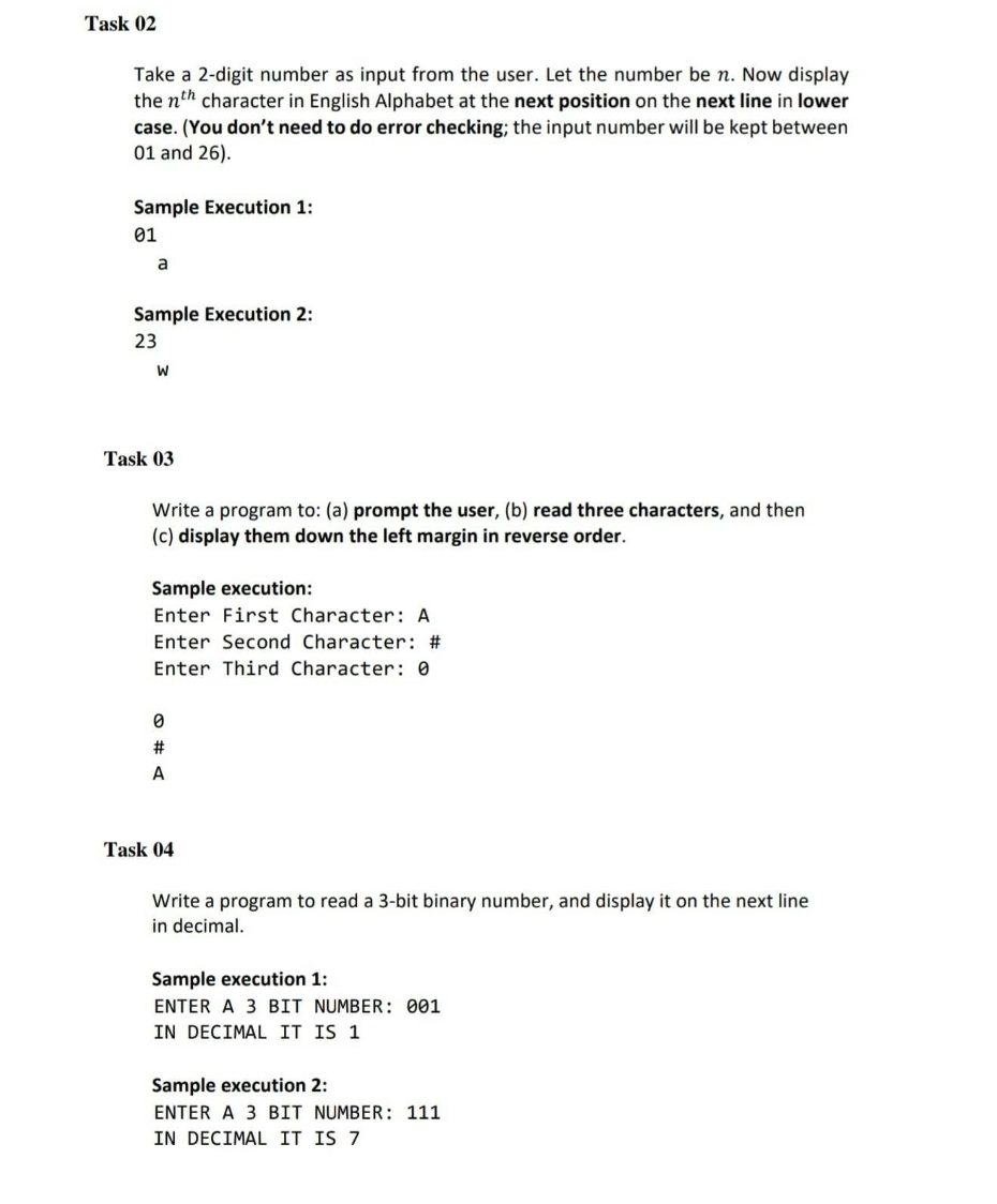 Solved Solve me these tasks of MICROPROCESSORS by | Chegg.com