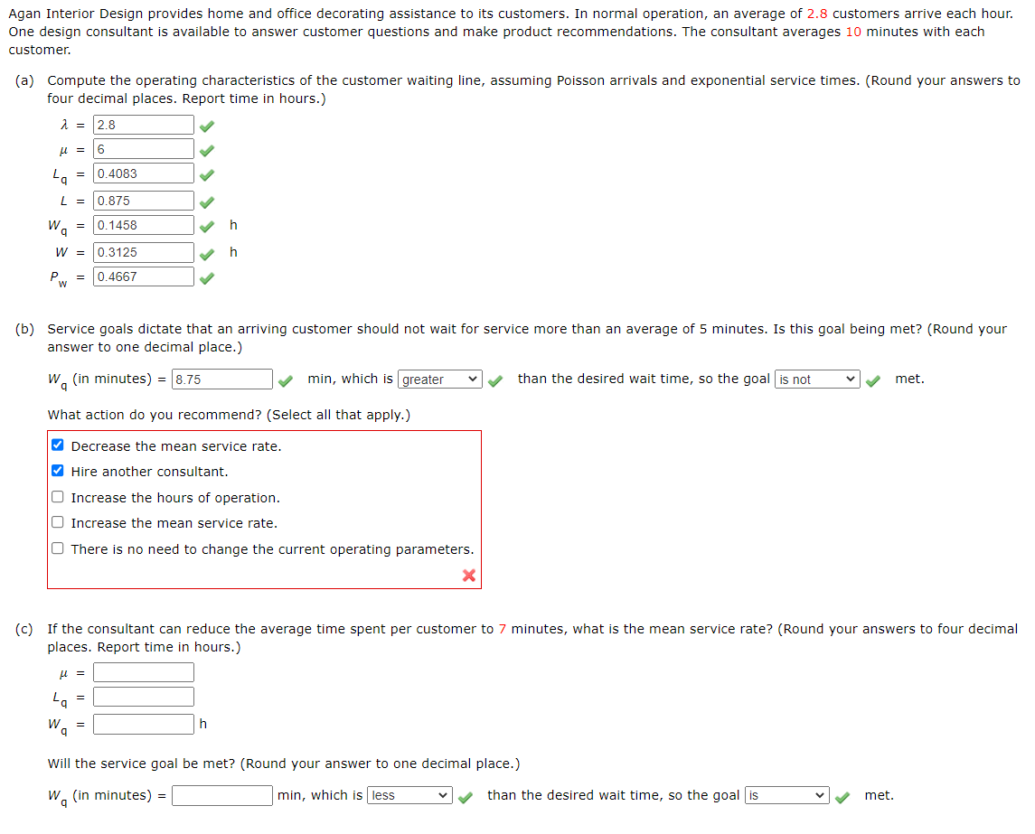 Solved Agan Interior Design provides home and office | Chegg.com