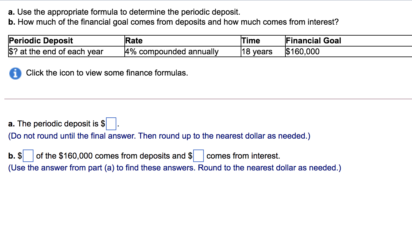 Solved a. Use the appropriate formula to determine the | Chegg.com