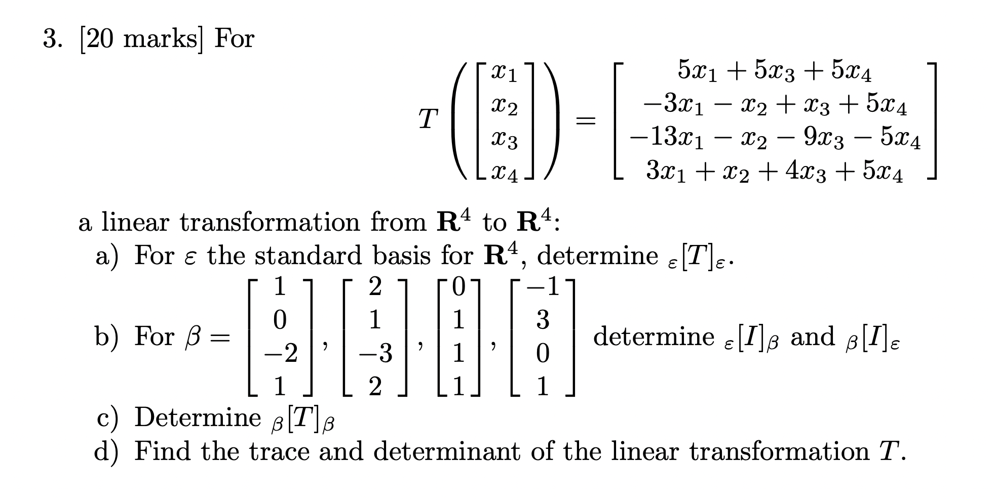 Solved 3. [20 marks ] For | Chegg.com