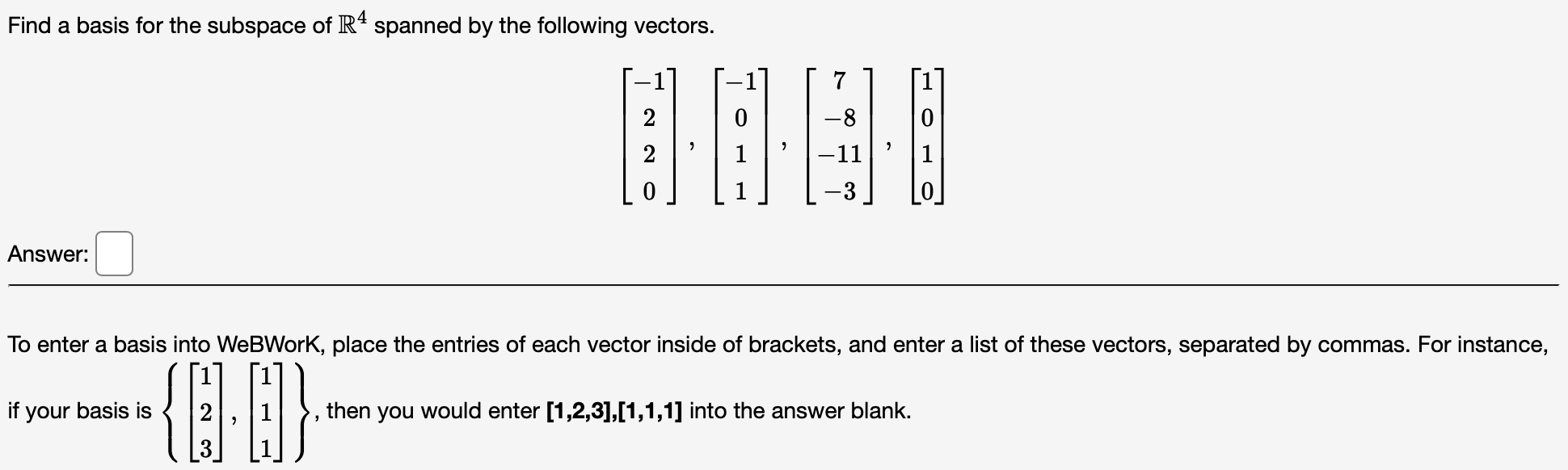 Solved Find a basis for the subspace of R3 consisting of all | Chegg.com