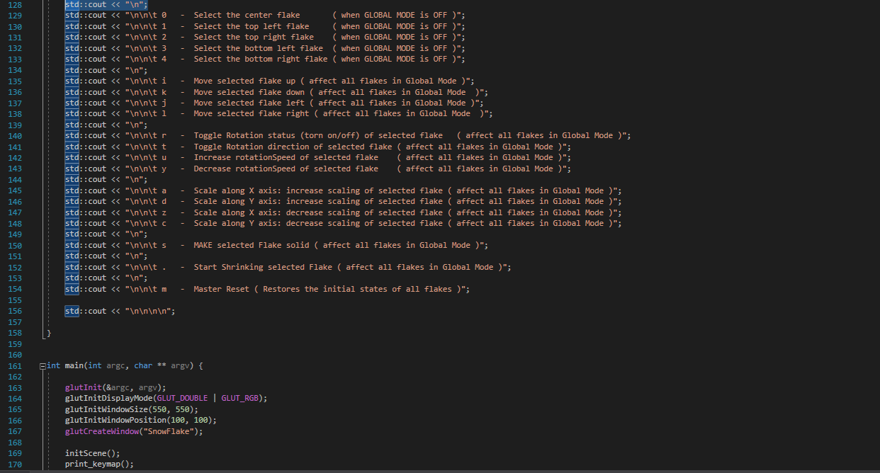 #include # #nclude const int FLAKE_COUNT =5; const | Chegg.com