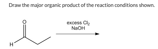Solved Draw the major organic product of the reaction | Chegg.com