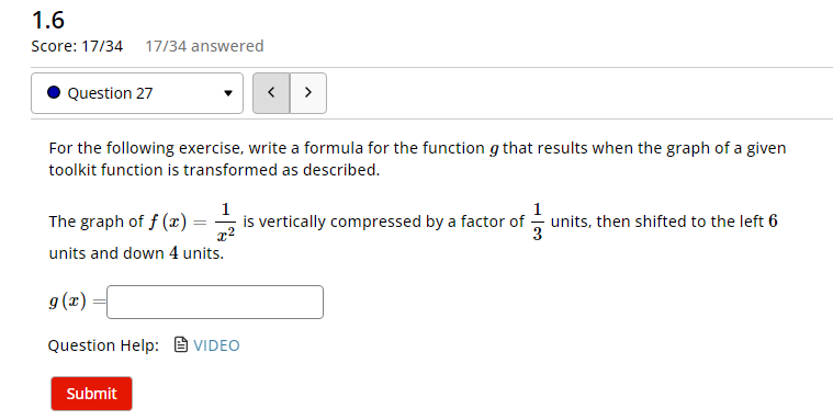 Solved For the following exercise, write a formula for the | Chegg.com