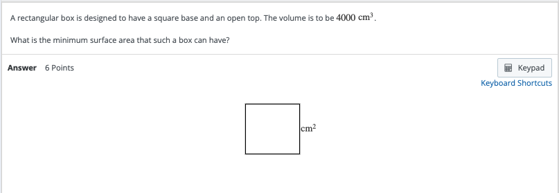Solved A rectangular box is designed to have a square base | Chegg.com