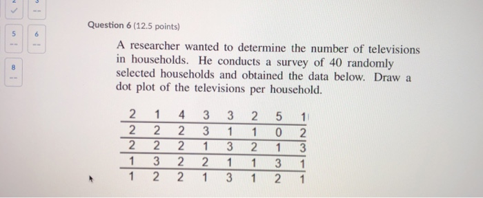 Solved Question 6 (12.5 points) A researcher wanted to | Chegg.com