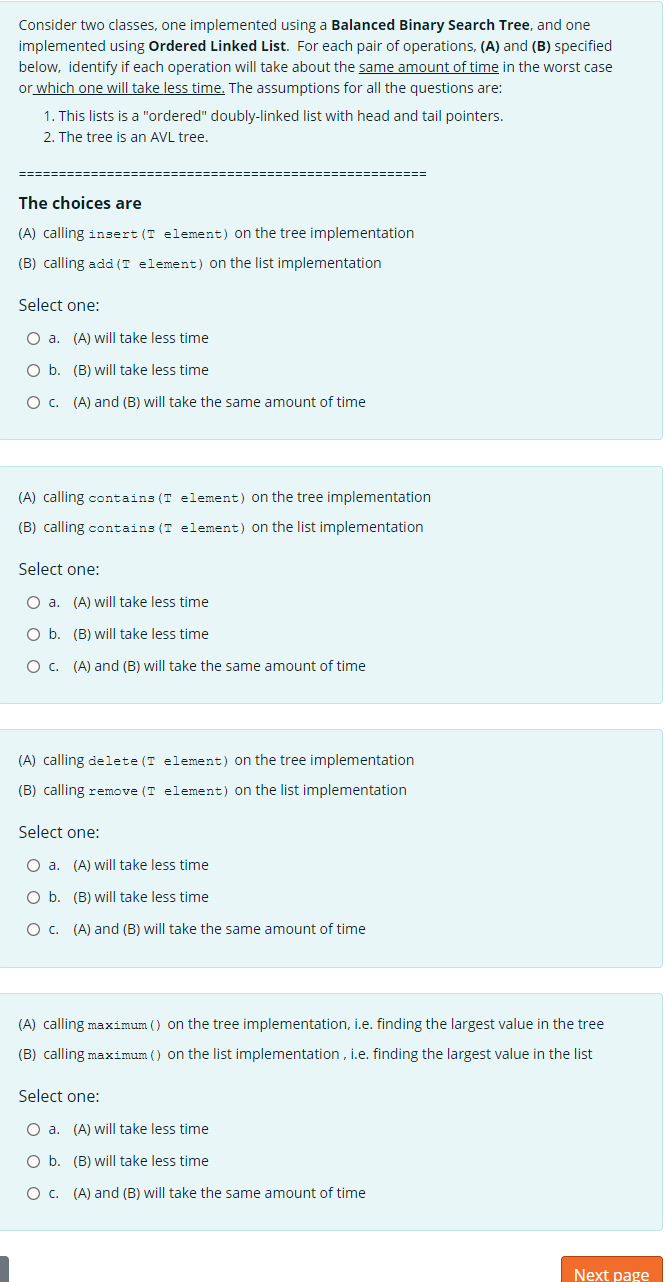 Solved JavaConsider two classes, one implemented using a | Chegg.com