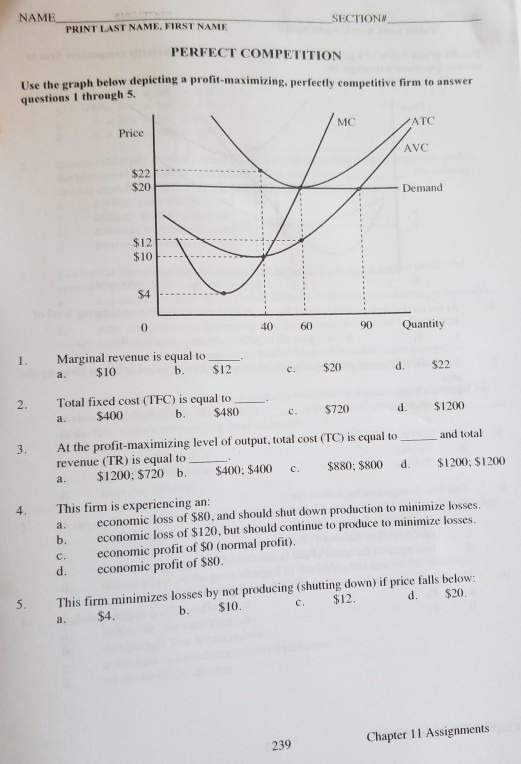 Solved NAME_ PRINT LAST NAME, FIRST NAME SECTION PERFECT | Chegg.com