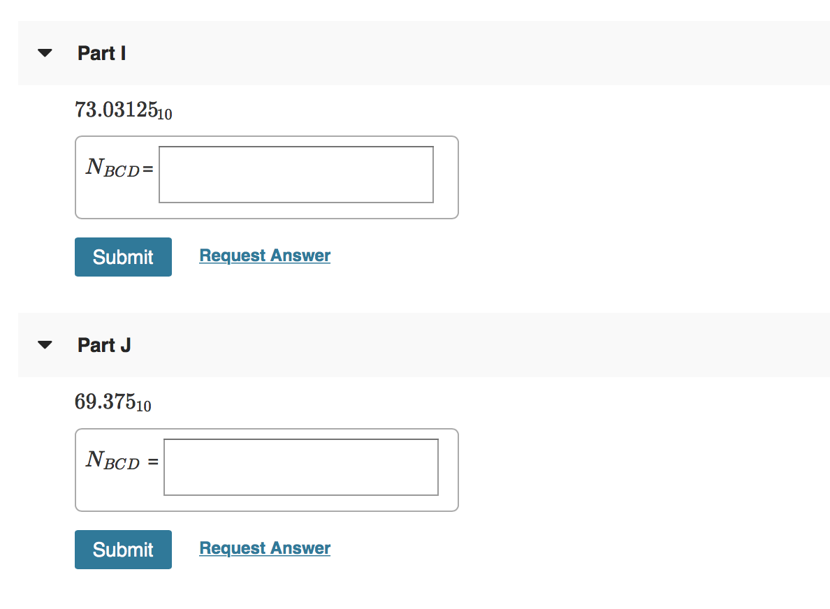 Solved Express the following decimal numbers in binary form | Chegg.com