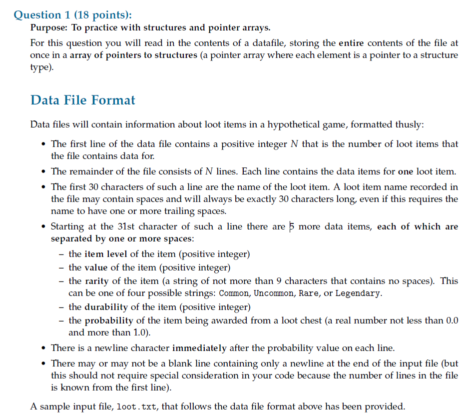 Solved Question 1 (18 points): Purpose: To practice with | Chegg.com