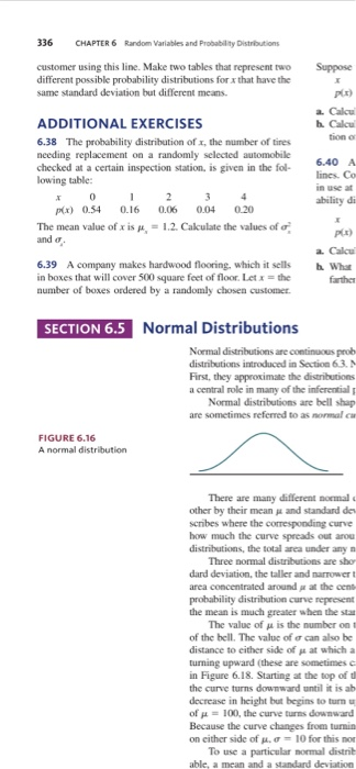 Solved 336 CHAPTER 6 Random Variables and Probability | Chegg.com
