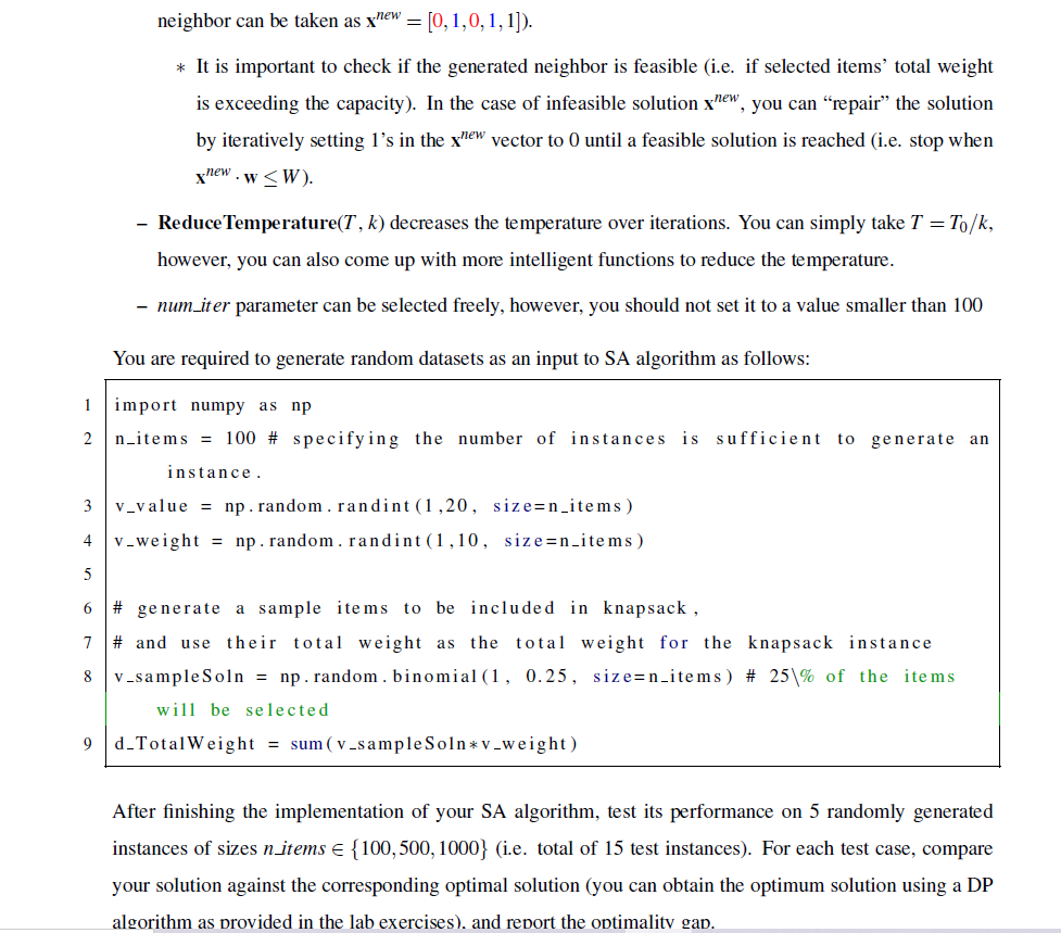 Consider the binary knapsack problem that can be | Chegg.com